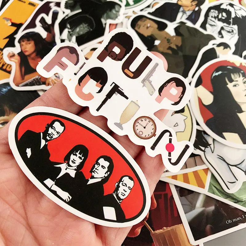50pcs Stickers Classic Movie Pulp Fiction/Edward Scissorhands/Graffiti ...