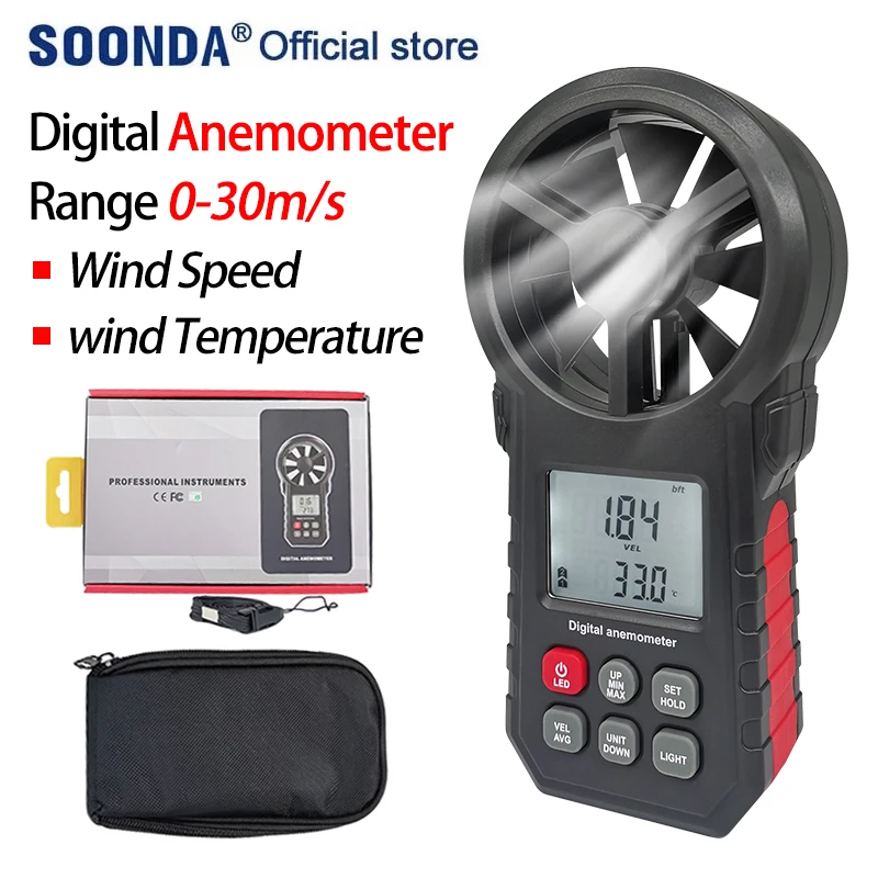 Digital-Anemometer-Anemometro-Smart-Wind-Speed-Meter-Wind-Temperature ...