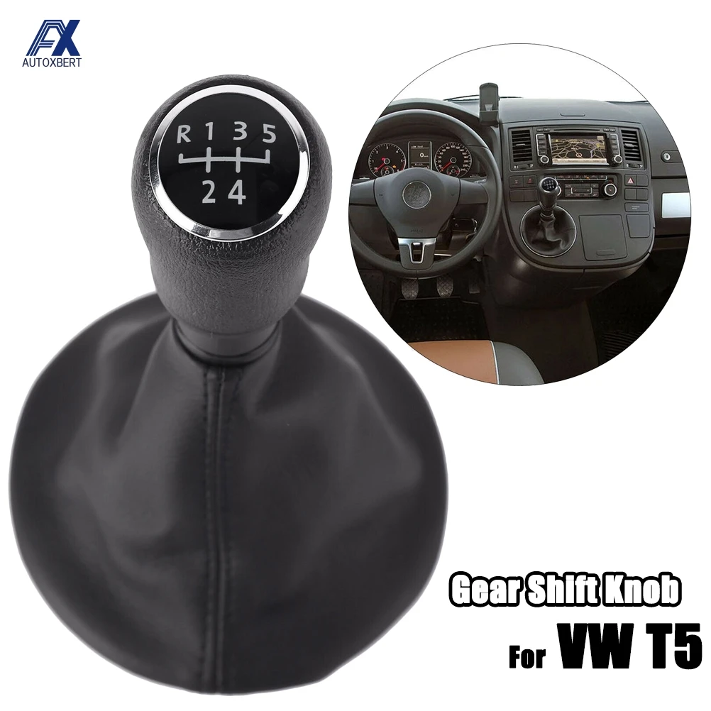5 Speed Gear Stick Shift Knob & Gaiter Gaitor Boot Cover Full Kit For ...