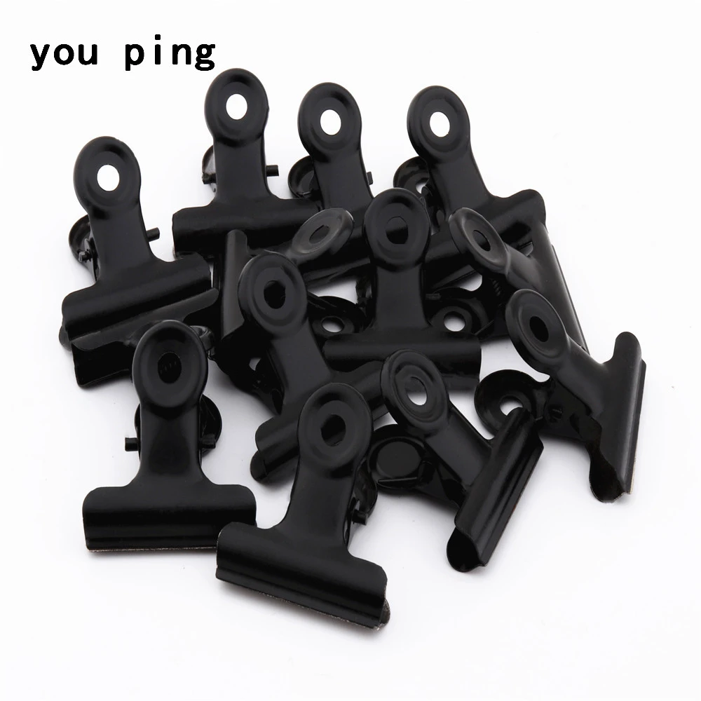 High Quality Black 50mm 38mm 31mm 22mm Round Metal Clamp Paper Bookmark ...