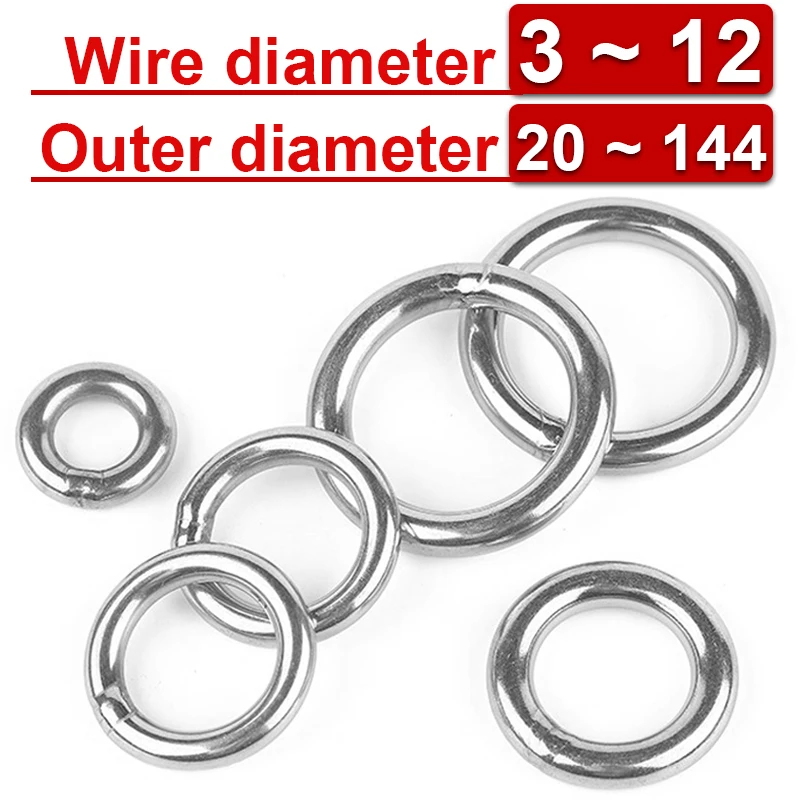 304-Stainless-Steel-Ring-Solid-Welded-O-circle-Rust-Ring-Iron-Ring-Pull ...
