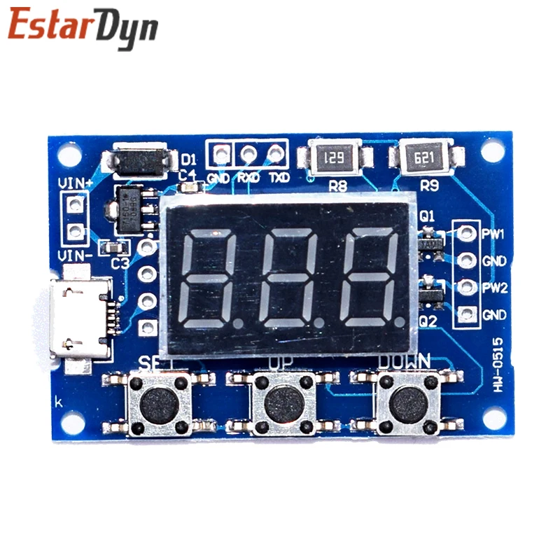 Micro USB DC 2CH Adjustable PWM Signal Generator Duty Cycle Pulse ...