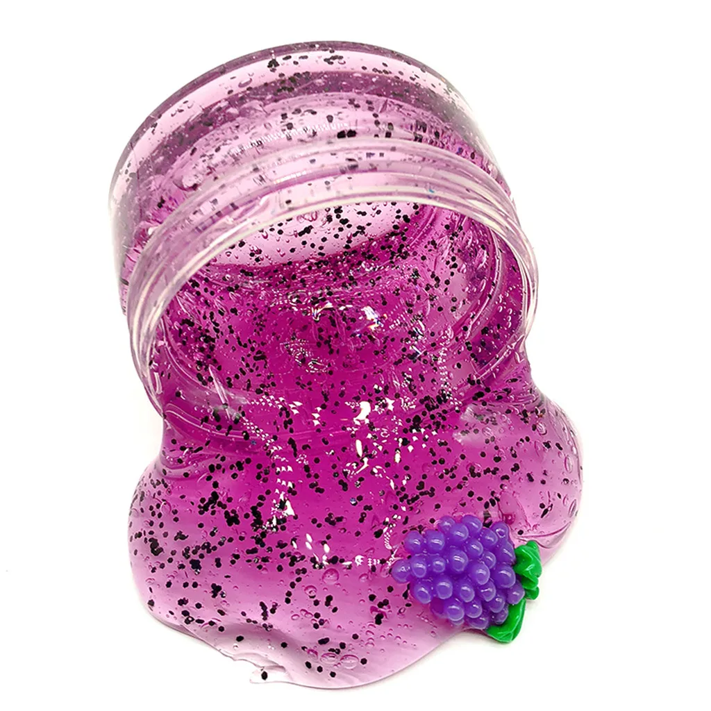 Fluffy Colors Slime Kits Fruits Cake Squishies Mud Slime Putty Scented ...