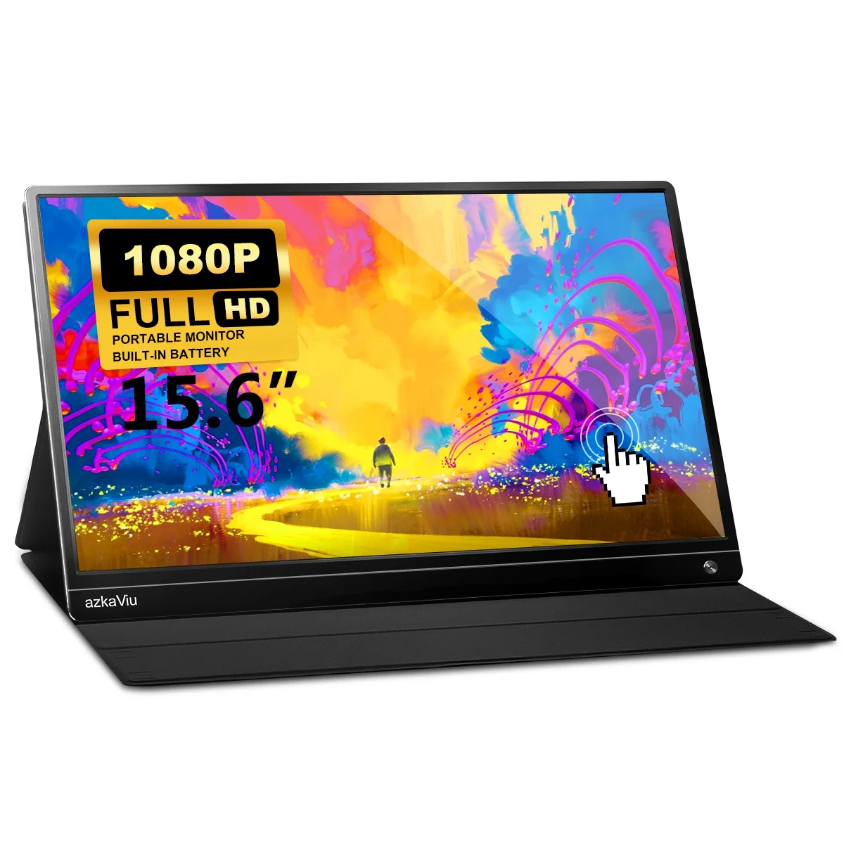 15.6 Inch Touchscreen Portable Monitor One USB C/HDMI For Gaming ...