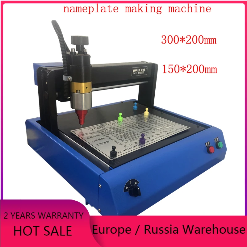 Portable Stainless Steel Metal Printer Cnc Router 3020 Electric Marking ...