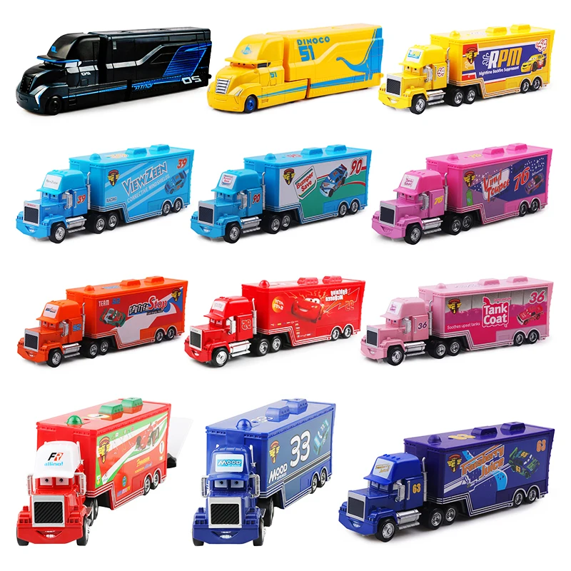 Disney Pixar Racing 2/3 Toy Lightning Mcqueen Jackson Storm Uncle Truck ...