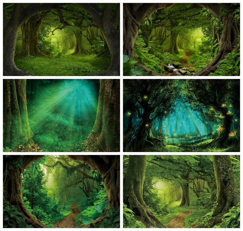Spring Fairytale Wonderland Forest Tree Art Photo Backgrounds Baby ...