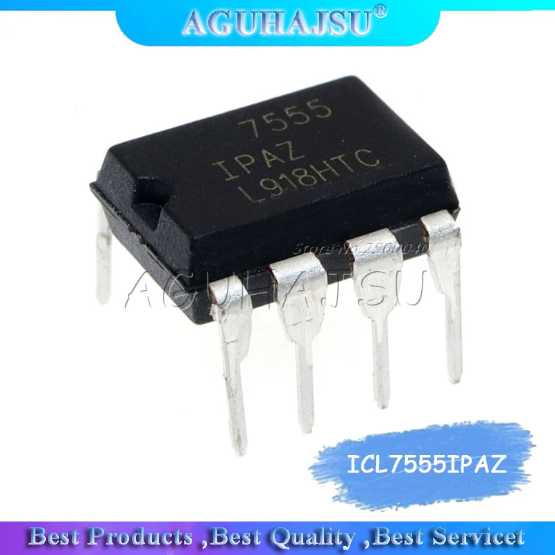 10pcs/lot Ic Integrated Circuit Chip Icl7555ipaz Icm7555 7555 Dip8 ...