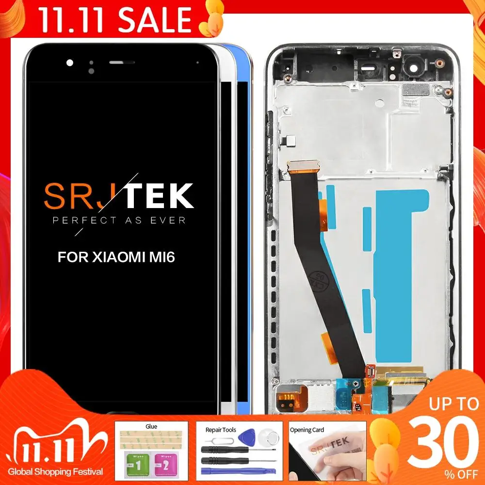 5.15" Display For XIAOMI Mi6 LCD Display Touch Screen For XIAOMI Mi6 Mi ...