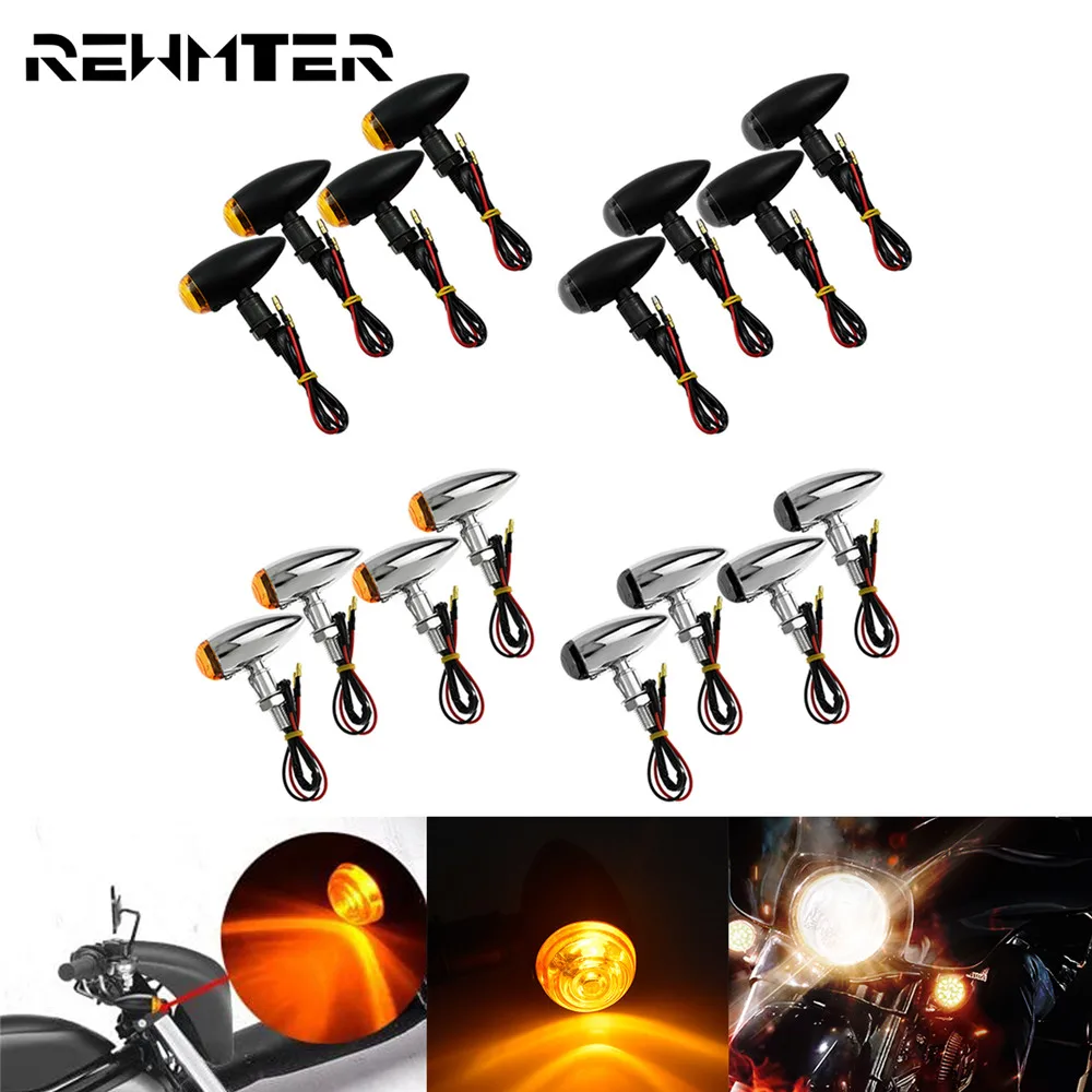 Motorcycle-Metal-Bullet-Turn-Signals-Indicator-Lights-Mini-Bulb-Amber ...