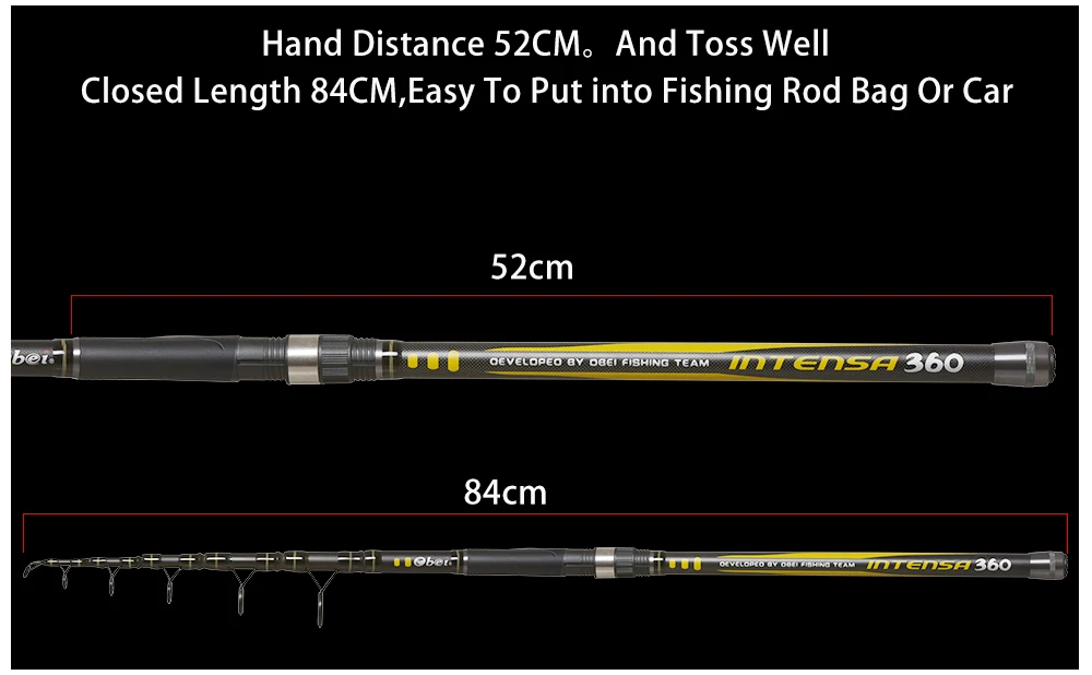 Fishing Rod Carbon Fiber Obei | Telescopic Fishing Rod Obei | Carp ...