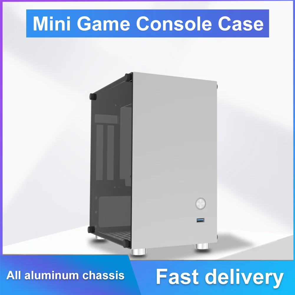 9.9l All Aluminum Itx Pc Gaming Case Portable Mini Desktop Chassis With ...