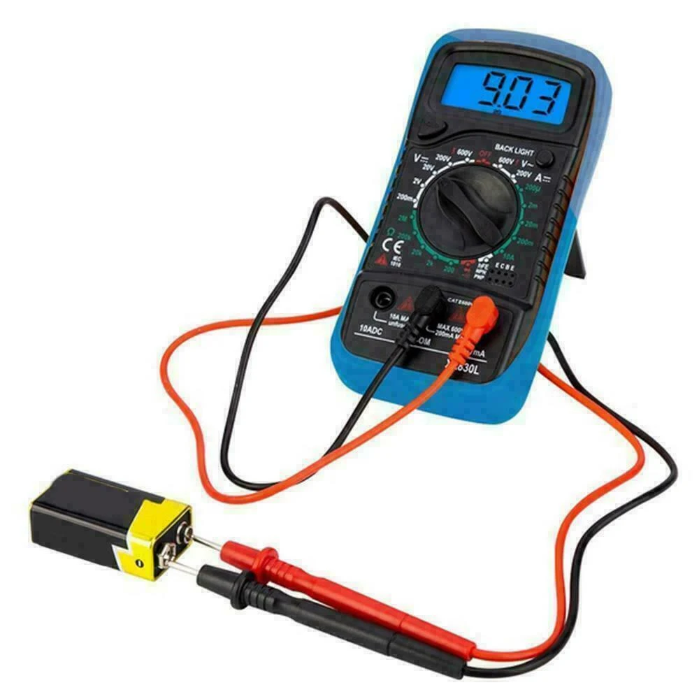 휴대용 핸드 헬드 디지털 LCD 멀티 미터 범용 AC/DC 전류계 전압계 저항계 볼트 테스터 미터 도구, 휴대용 LCD 멀티 ...