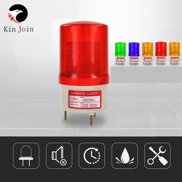 Colourful garage sliding swing gate motor flashing lamp strobe light ...