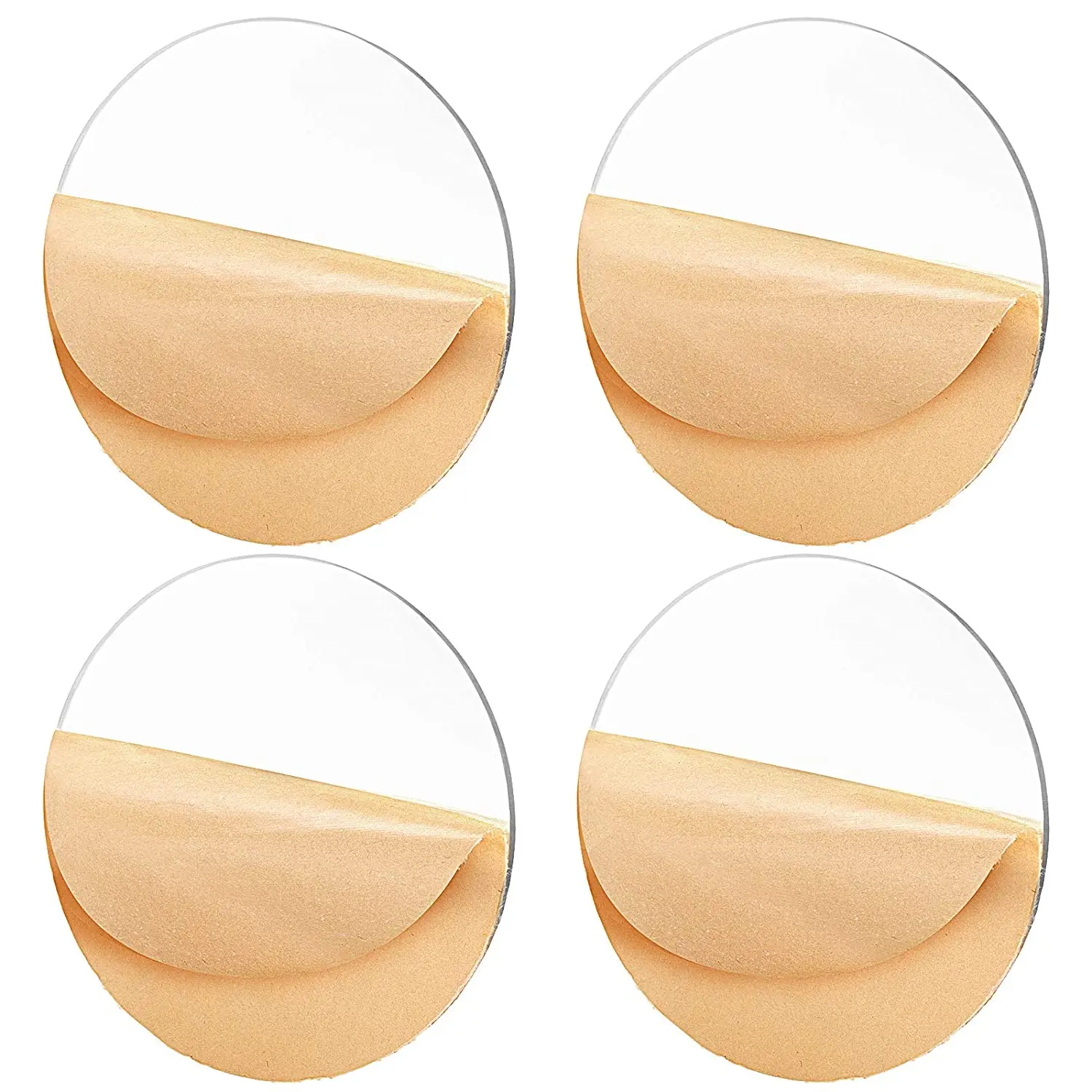 20PCS-4-Inch-Clear-Acrylic-Sheet-Round-Plexiglass-Disc-2mm-Thick-100mm ...