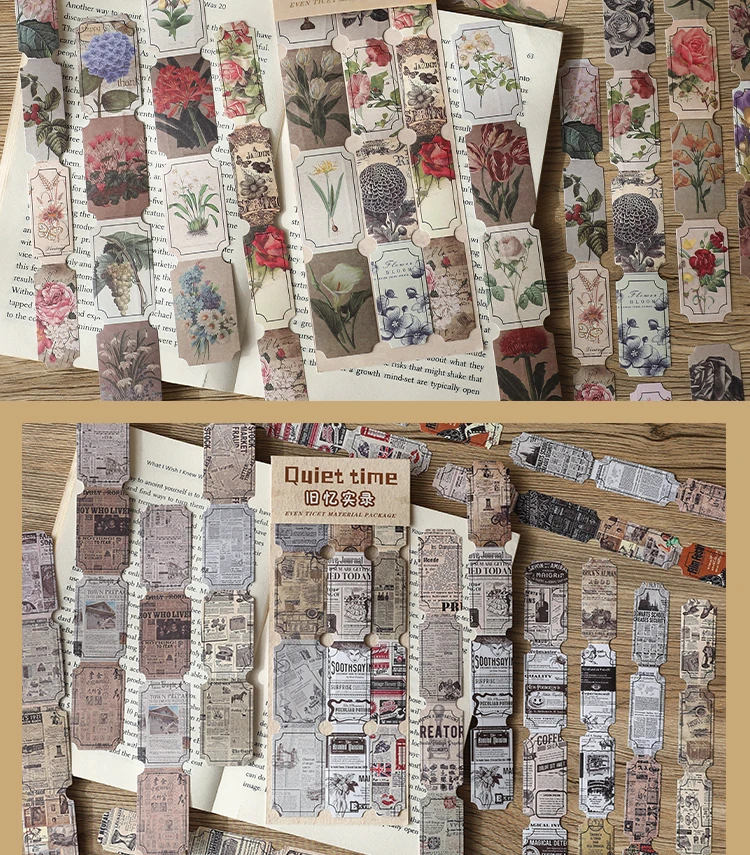 STICKER SCRAPBOOKING,1--Autocollant Kawaii rétro fleur fée déchet ...