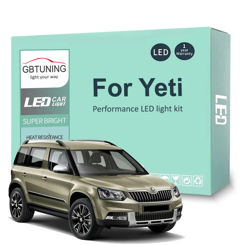 16Pcs LED Interior Light Bulb Kit For Skoda Yeti 5L SUV 2009 2012 2013 ...