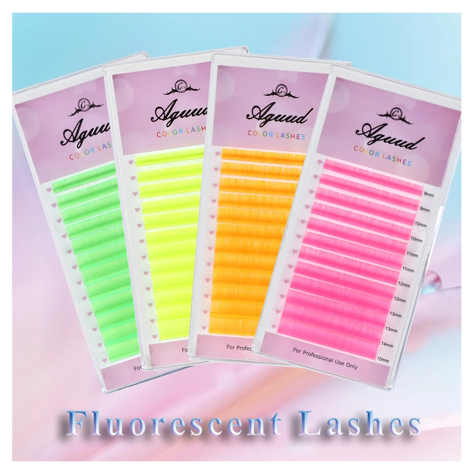 Glow In The Dark Pink Eyelashes