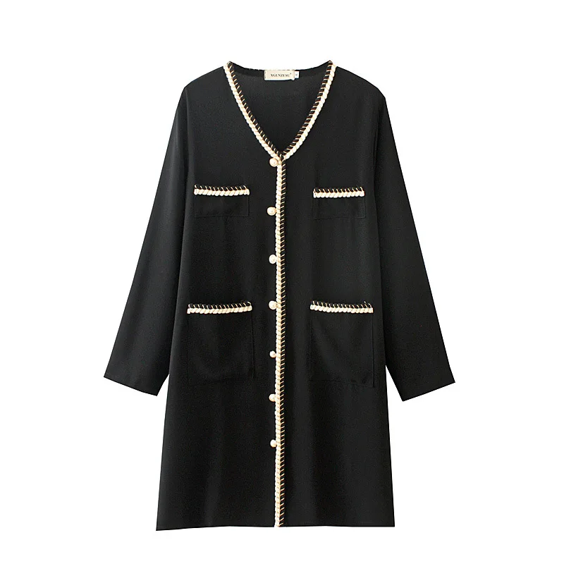 Woman-Autumn-Dress-Lady-One-piece-Female-Long-Sleeve-Dresses-Single ...