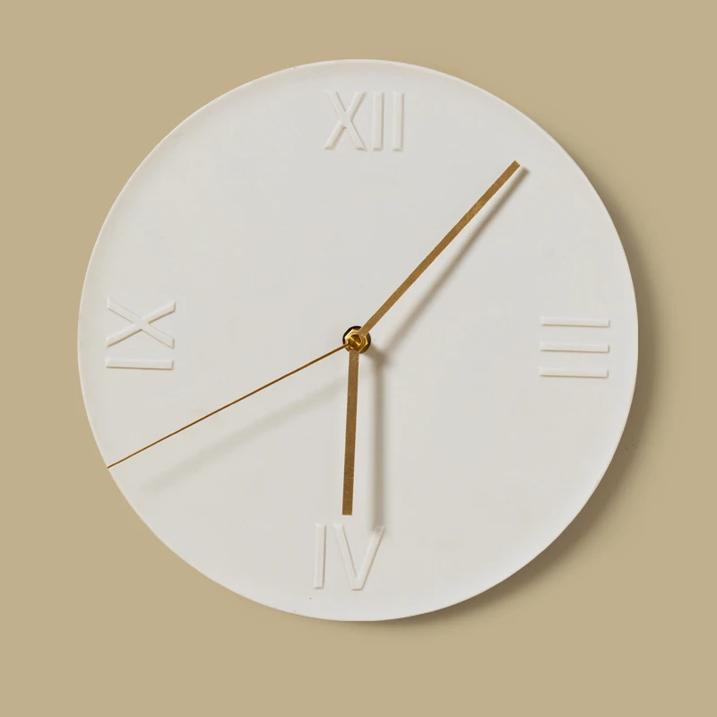 Nordic Modern Large Wall Clock Silent Bell Creative Ceramic Living Room ...