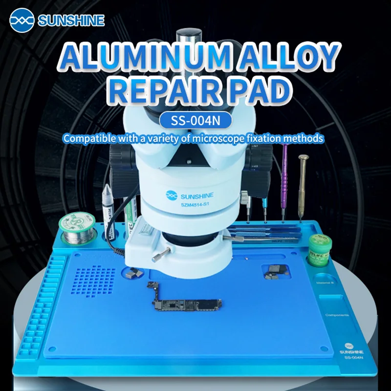 Sunshine Ss-004n Multifunctional Aluminum Microscope Alloy Repair Pad ...