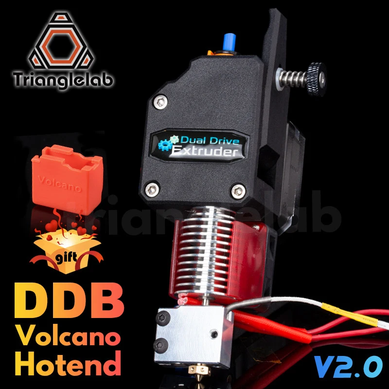 C Trianglelab DDB EXTRUDER VOLCANO HOTEND MK8 Bowden Extruder Dual ...