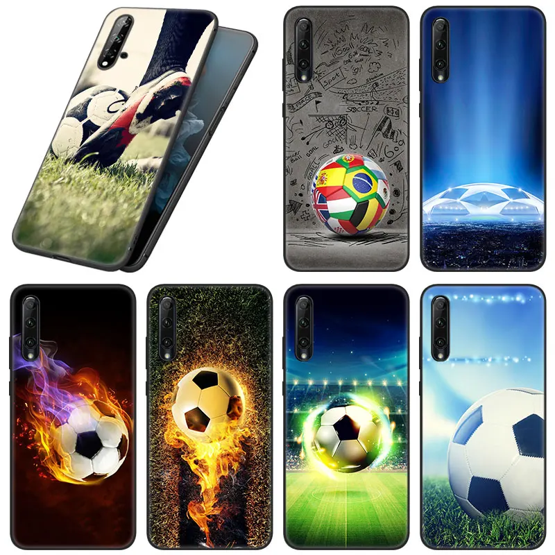 Fire-Football-Soccer-ball-Case-For-Huawei-Honor-10X-Lite-7A-7S-8A-8S-8C ...