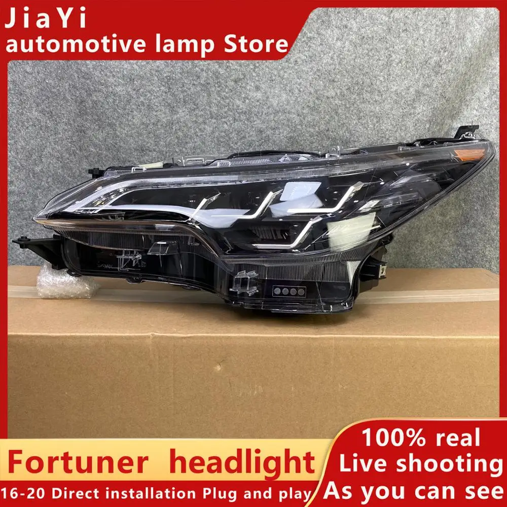 A Pair For Toyota Fortuner Headlights 16-20 Fortuner Led Head Lamps All Led Light Source Daytime ...