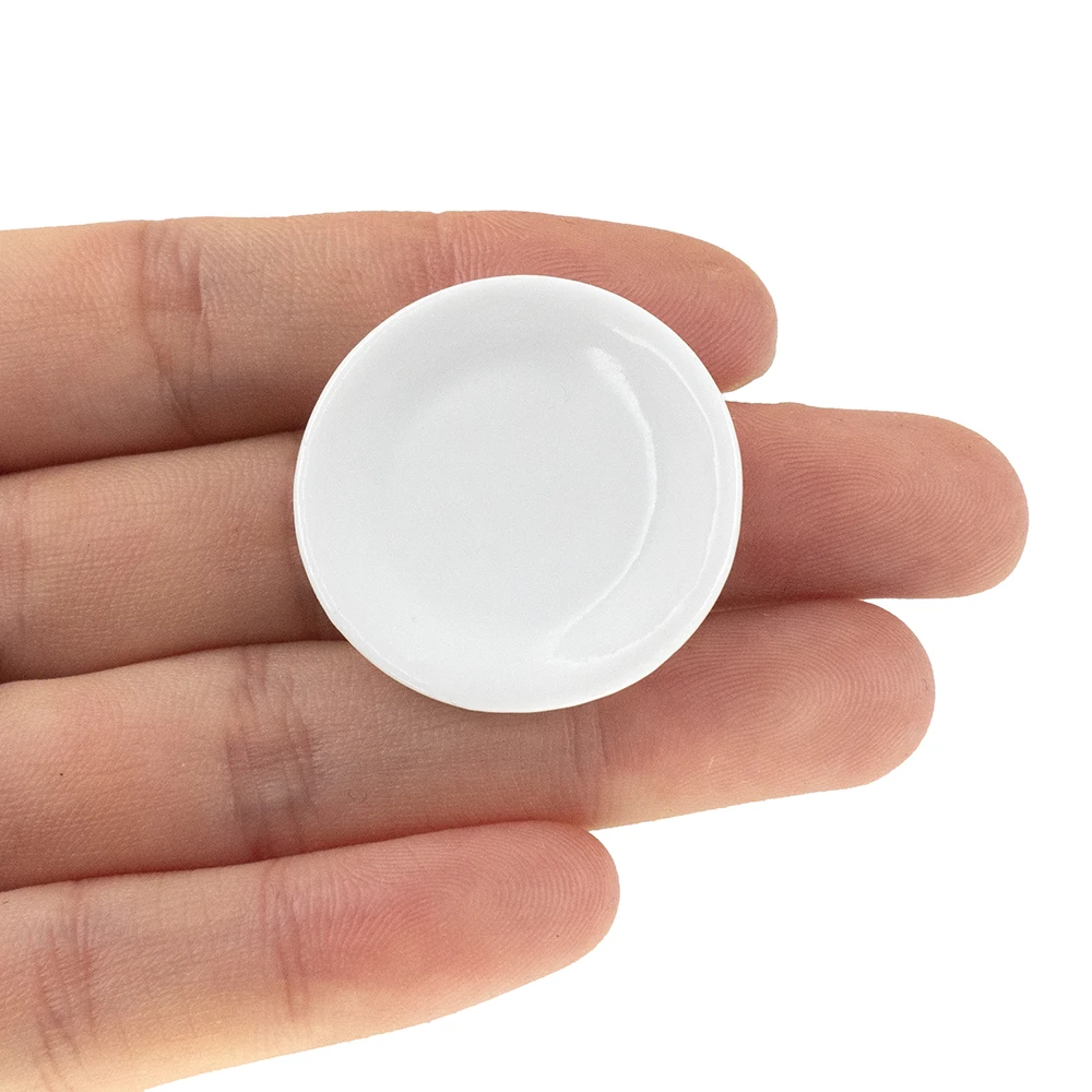 3pcs 1/12 Dollhouse Miniature Accessories Mini Ceramic Food Plate ...