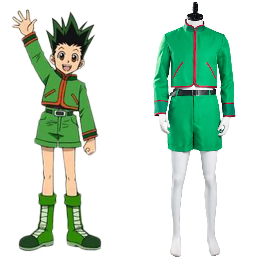 Hunter X Hunter Cosplay Gon Freecss Cosplay Costume Top Shorts Green ...