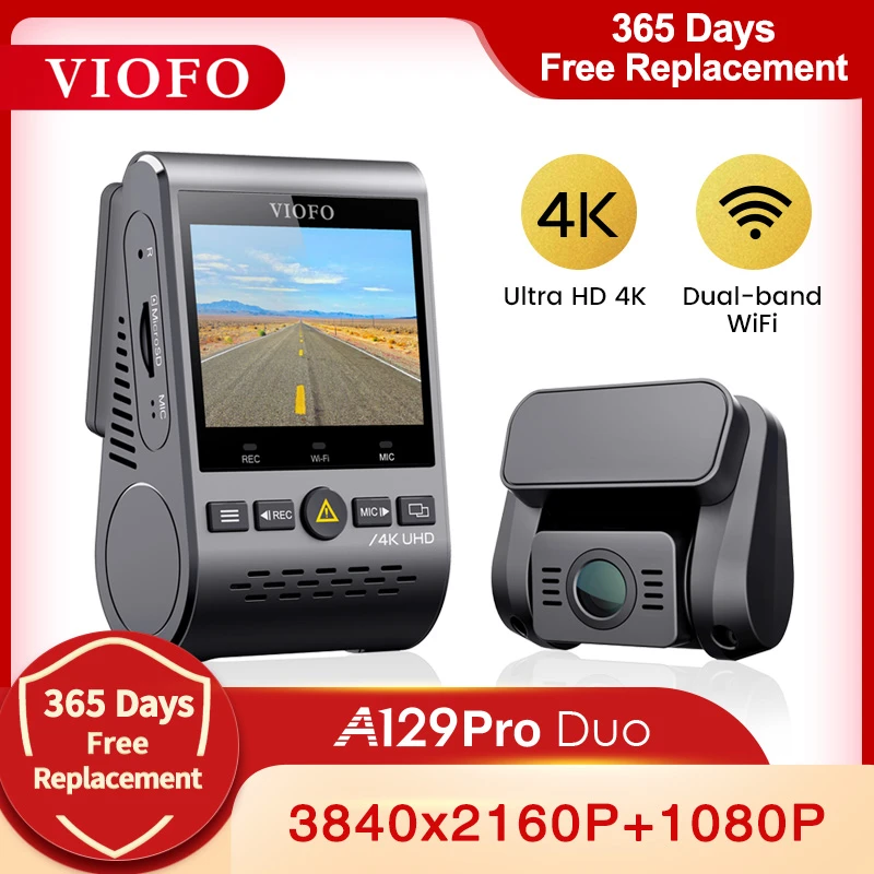 Dash Cam 4k Car Dvr Front And Rear View Camera With Sony Sensor Gps Dvr ...