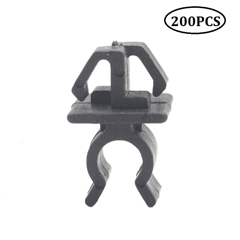 200Pcs Plastic Clips Fits Car Front Strut Engine Cover Fastener Rivets ...