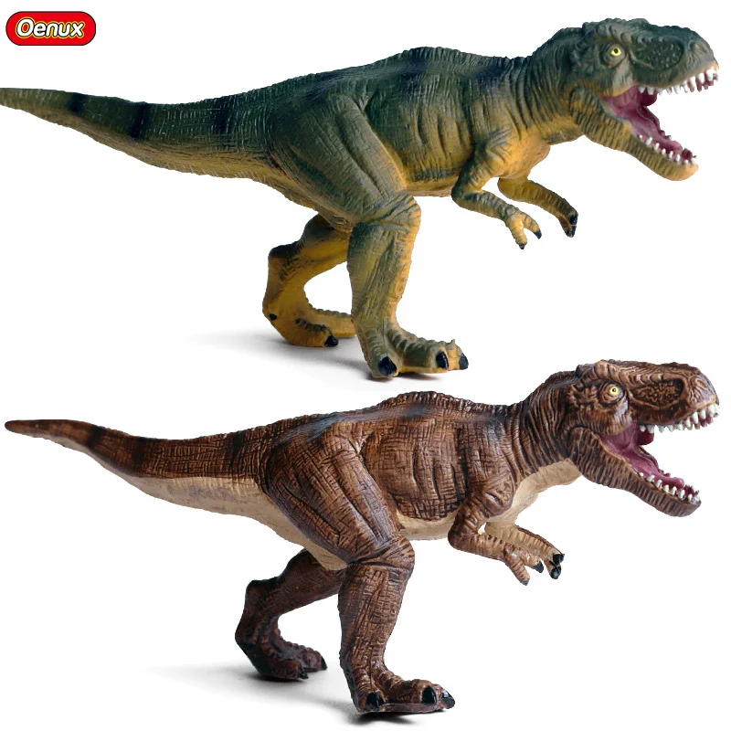 Oenux Classic Jurassic Dinosaur Model Savage T Rex Walking Tyrannosaur ...