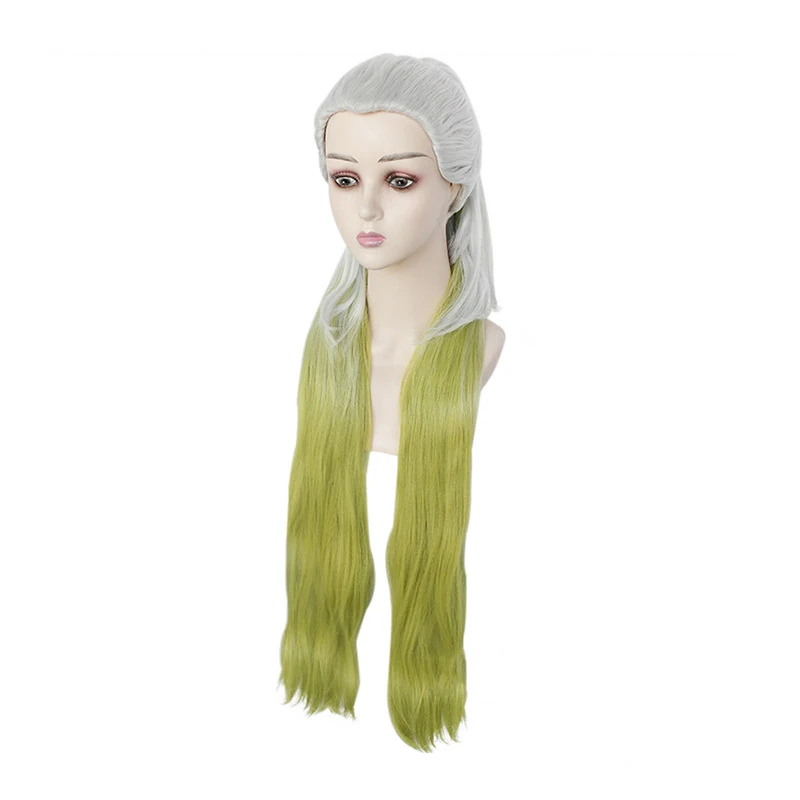 Anime Demon Slayer Kimetsu No Yaiba Daki Long Ponytail Cosplay Wig ...