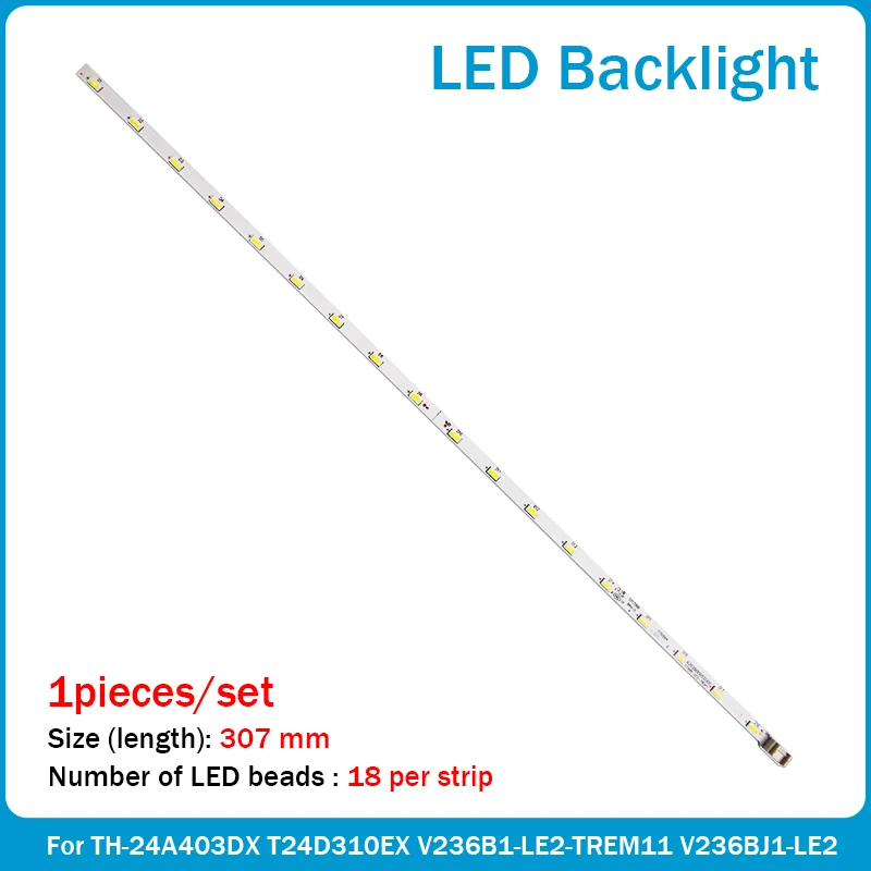 1pcs 18LED 307mm LED backlight strip for V236B1 LE2 TREM11 V236BJ1 LE2 ...