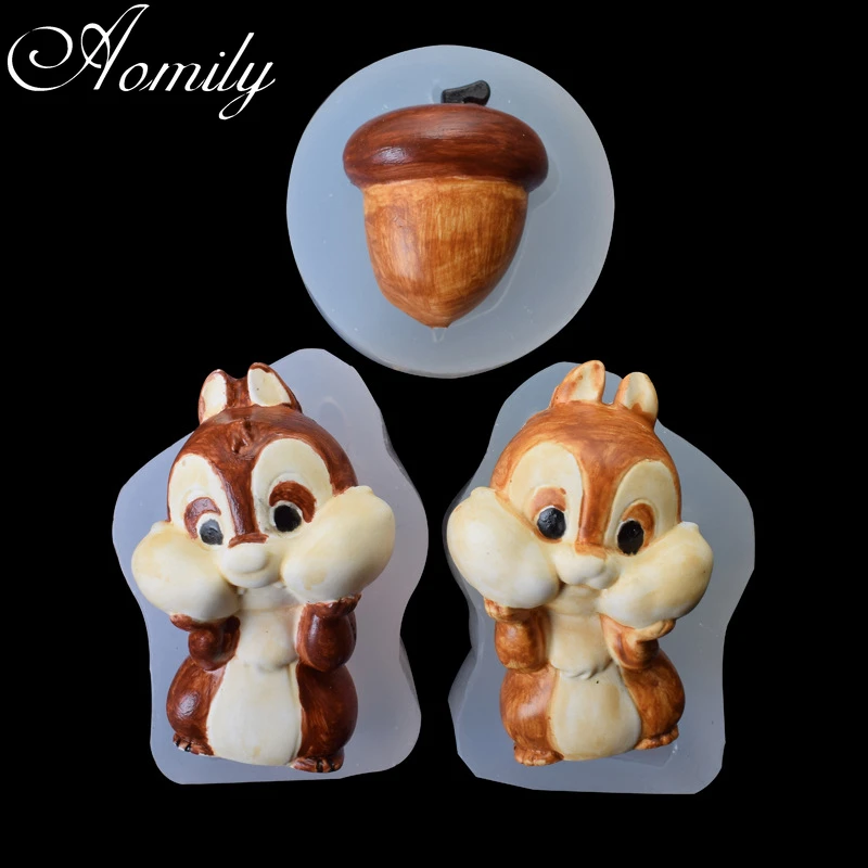 Cake Decorating Tools | Hamster Baking Molds | Fondant Acorn Molds ...
