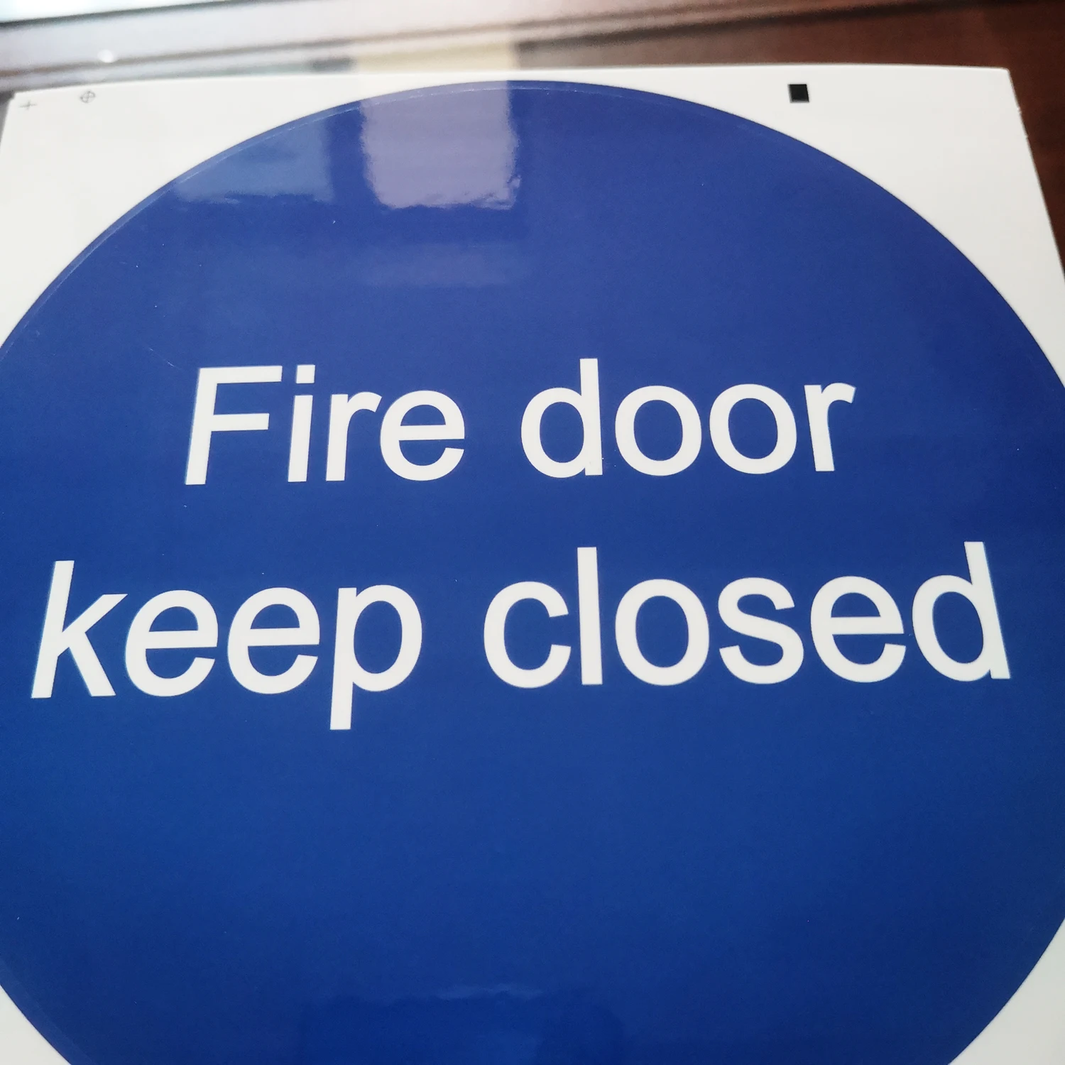 20 Pcs Of 152mm Diameter Fire Door Keep Closed Label Sticker, Blue ...