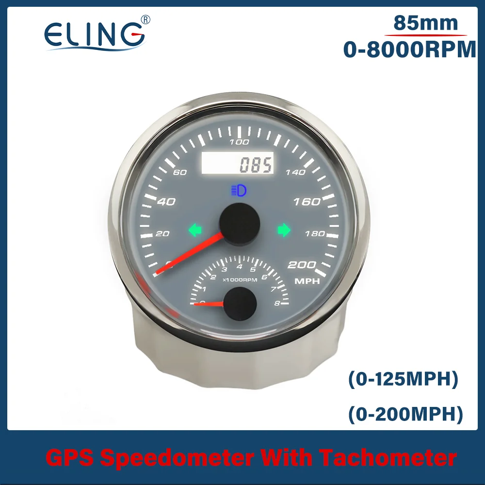 Eling New Car Universal 85mm Auto Meter Gps Speedometer 120, 47% OFF