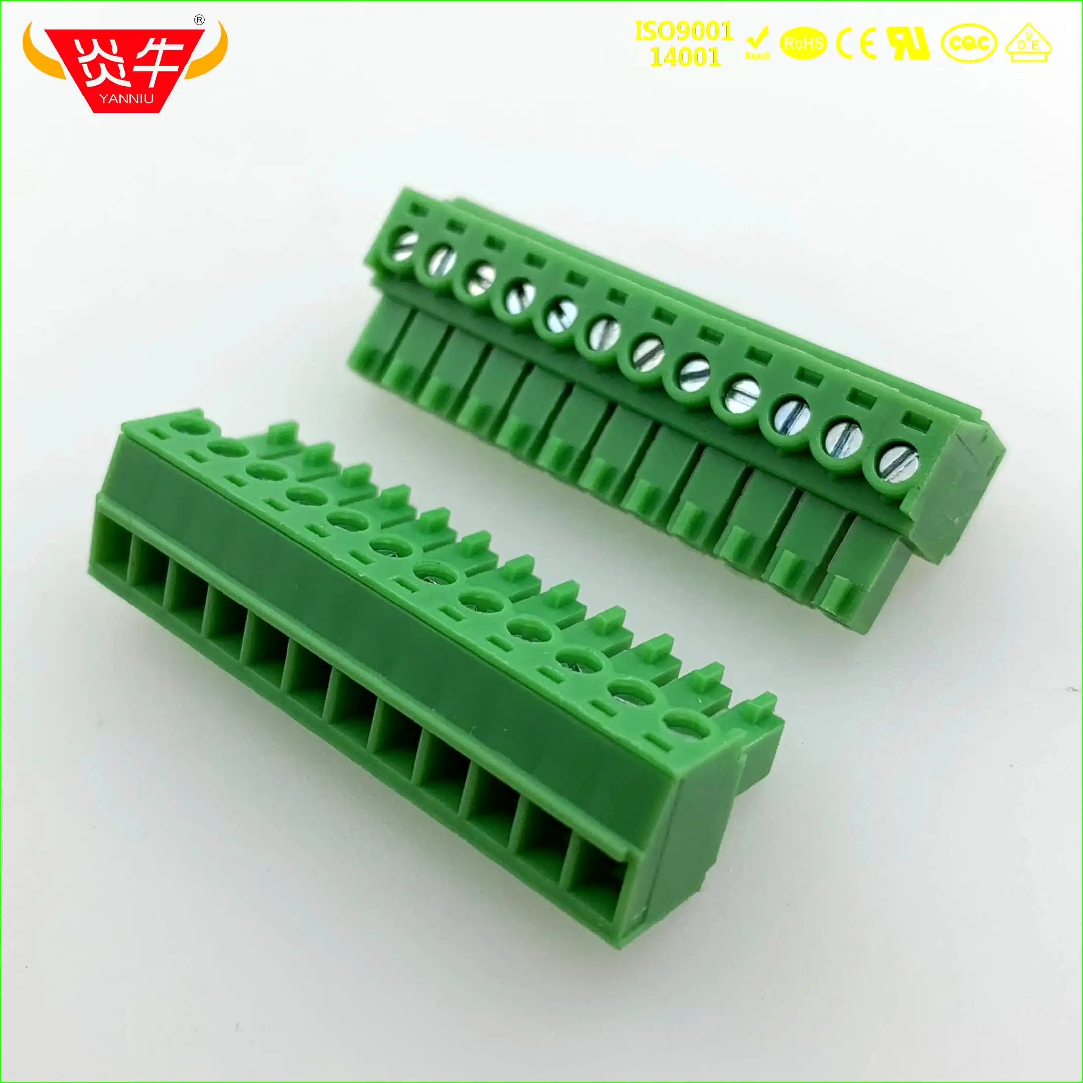 KF2EDGK 3.81 2P ~ 12P PCB TERMINAL BlOCKS 15EDGK 3.81mm 2PIN ~ 12PIN MC ...
