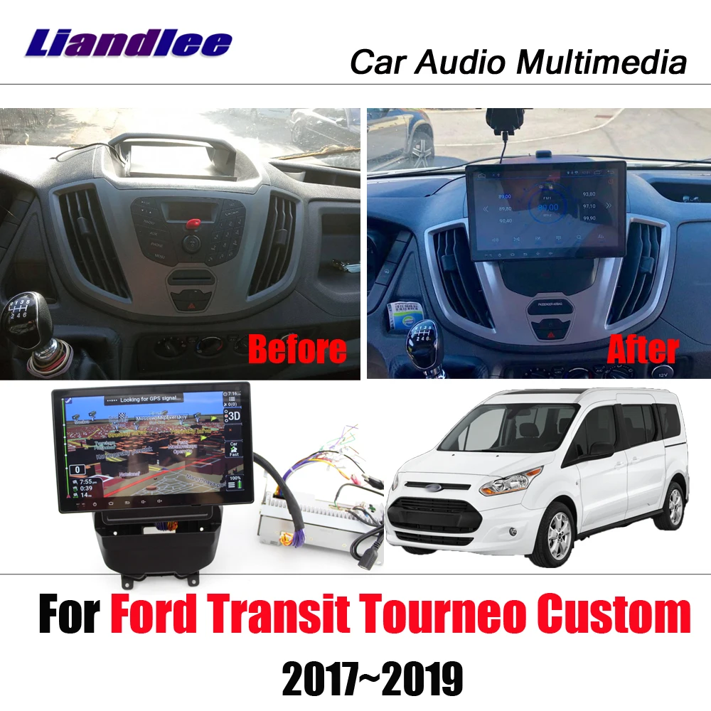 Car Multimedia Player For Ford Transit 150/250/350/350hd/tourneo Custom ...