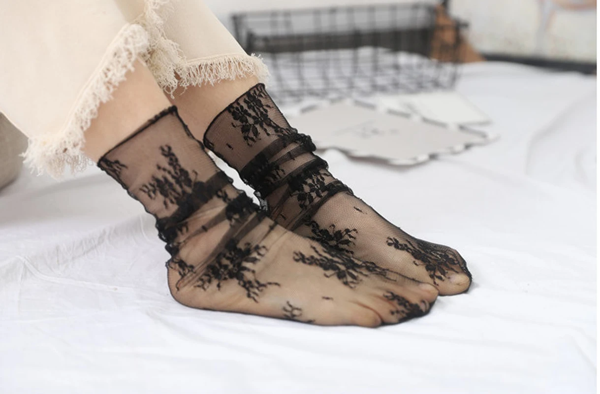 Women Summer flower lace stockings|Socks| - AliExpress