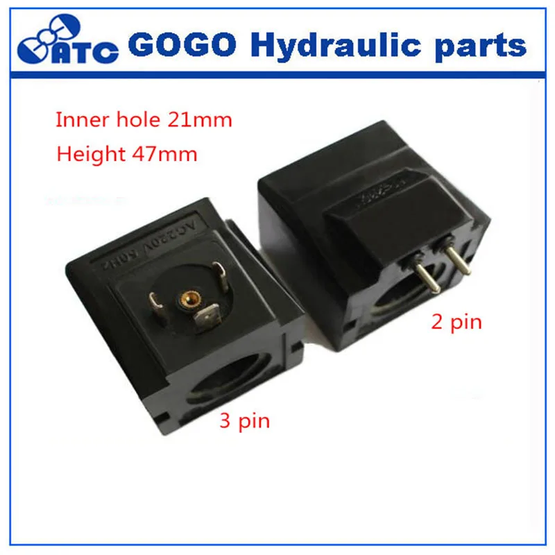 hydraulic-solenoid-valve-coil-three-pin-two-pin-inner-hole-21mm-length ...