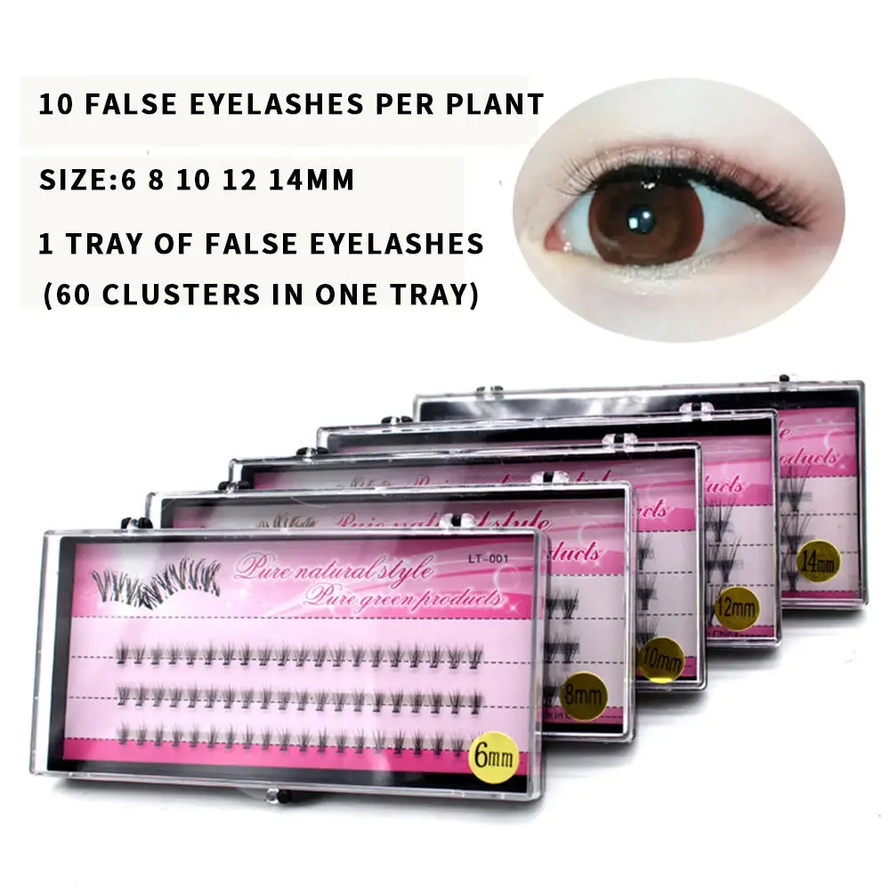 Fashion 60pcs Professional Makeup Individual Cluster Eye Lashes ...