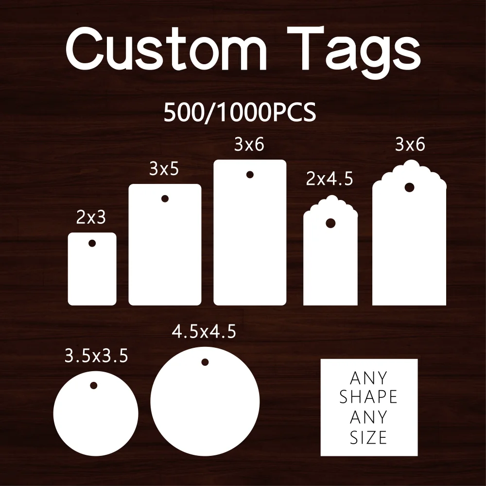 500PCS-Custom-Tags-Paper-Labels-Clothing-Brand-Fashion-Business ...