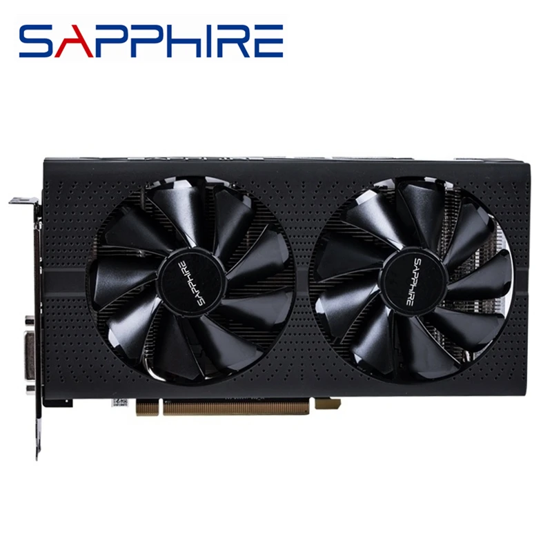 오리지널 사파이어 RX 570 8GB 비디오 카드, GPU AMD Radeon RX570 8GB 그래픽 카드 컴퓨터 게임 맵 ...
