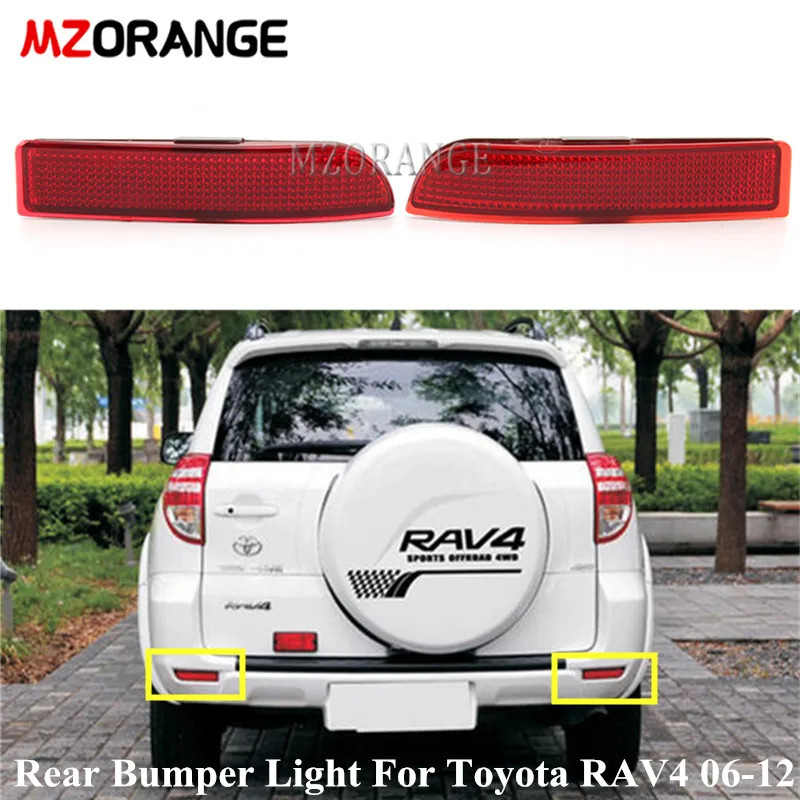 Red Rear Bumper Light Car Accessories For Toyota RAV4 2006-2012 ...