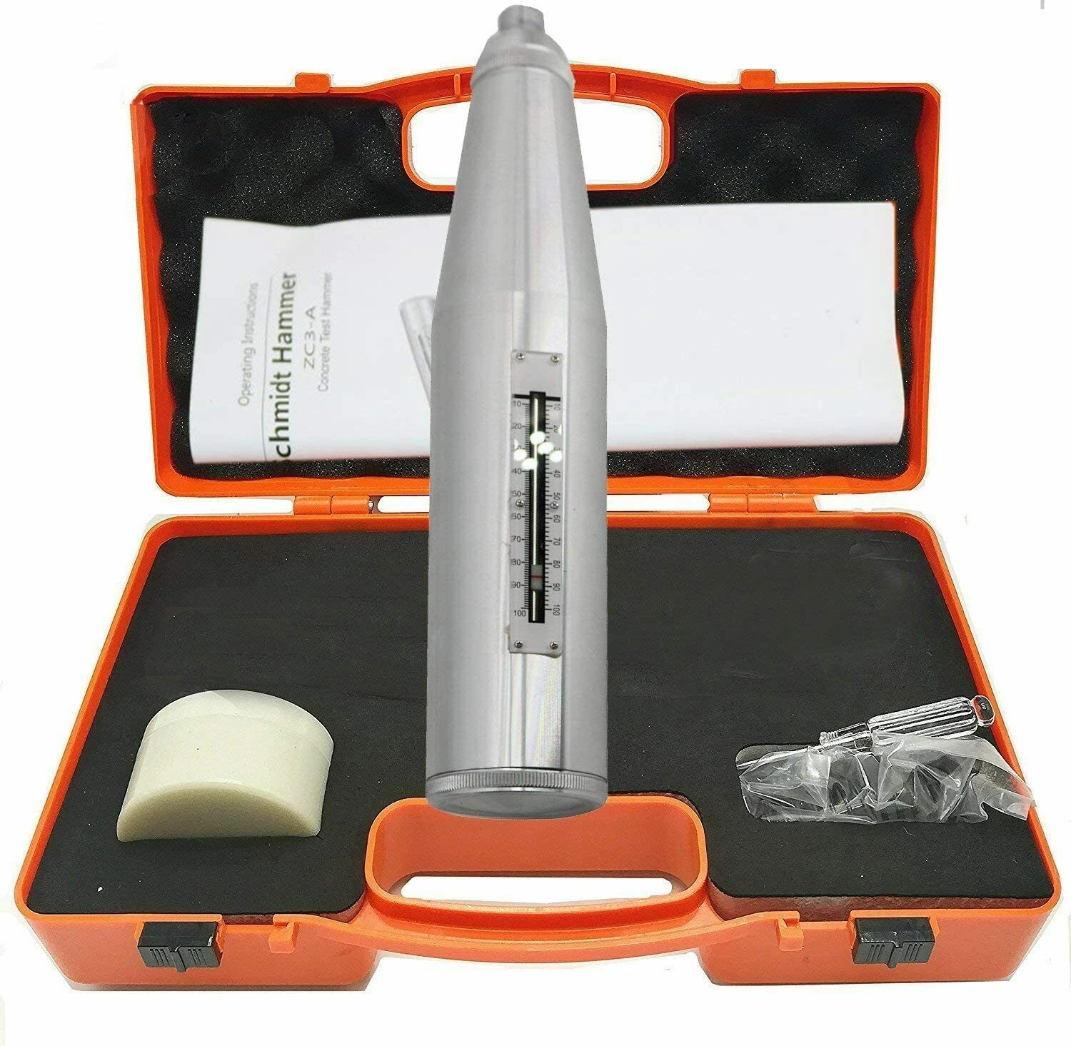 Portable Concrete Rebound Test Hammer with Compressive Strength Tester ...