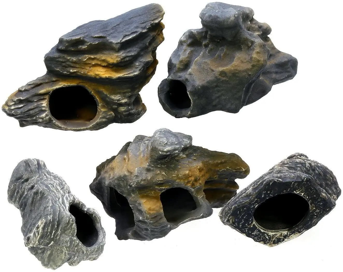 UP-Cichlid-Stones-Ceramic-Aquarium-Rock-Cave-Decoration-for-Fish-Tank ...
