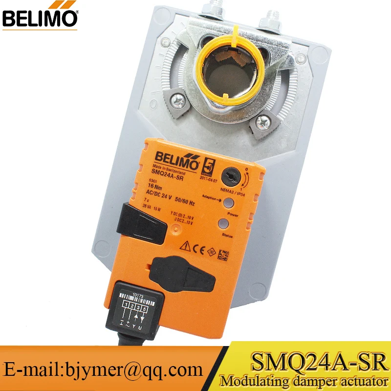 BELIMO-16NM-SMQ24A-SR-Fast-Running-24V-Modulating-damper-actuator-for ...