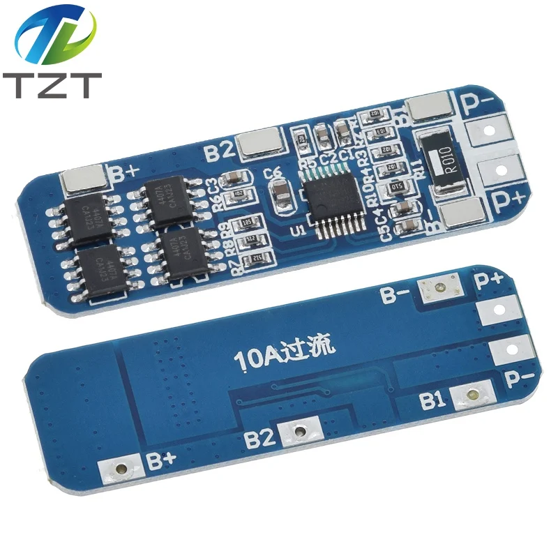 Módulo de placa de protección del cargador de batería de litio 3S 10A 12V para 3 uds. 18650 ...